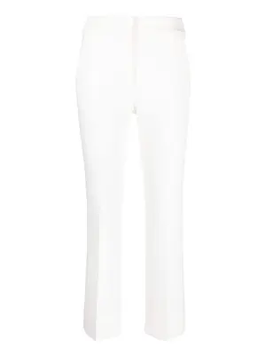 Peserico High-waist Straight-leg Trousers - White