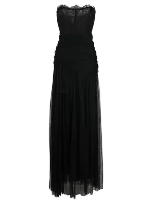 ANA RADU Corset-style Maxi Dress - Black