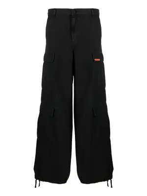 Heron Preston Mid-rise Cargo Trousers - Black