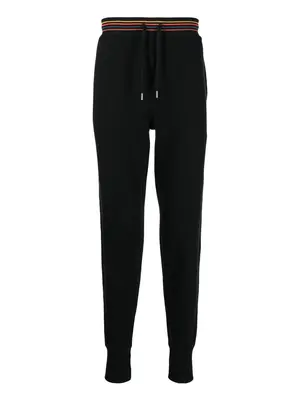 Paul Smith Stripe-trim Track Pants - Black