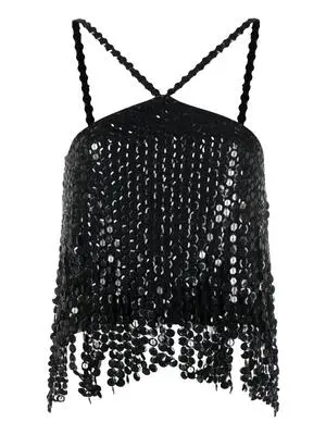 ATTICO Sequin-Embellished Layered Top