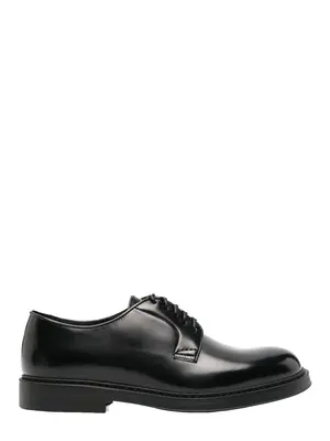 DOUCAL'S Leather Derby Shoes - Black