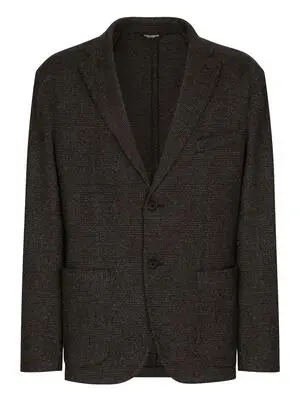 Dolce & Gabbana Prince Of Wales Check Pattern Blazer - Black