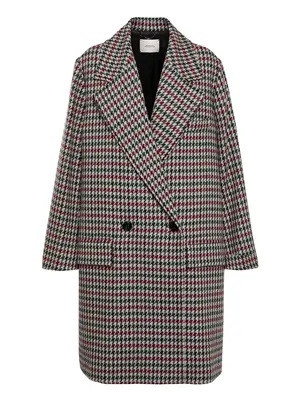 Dorothee Schumacher Vichy Wool-blend Coat - Multicoloured
