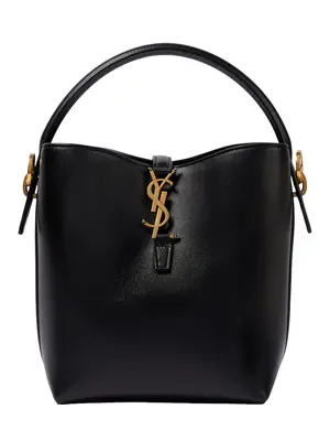 Saint Laurent Le 37 Small Leather Bucket Bag - Black