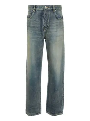 Balenciaga Mid-rise Tapered Jeans - Blue