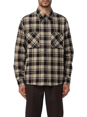 Off-White Shirt In Cotton Flannel - Beige