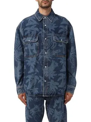 Palm Angels Denim Shirt - Blue