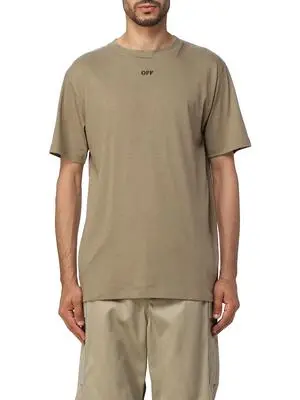Off-White Cotton T-shirt - Beige