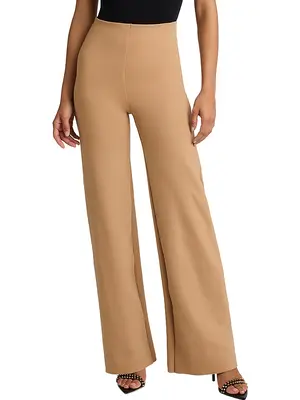 Commando Neoprene Wide Leg Trousers Camel