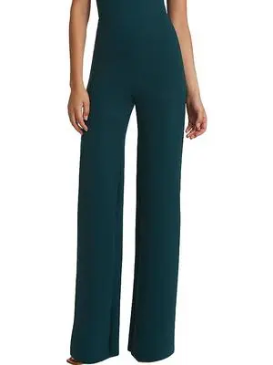 Commando Neoprene Wide-leg Trousers - Juniper