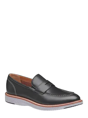 Johnston & Murphy Johnston & Murphy Upton Penny Loafer Black Full Grain