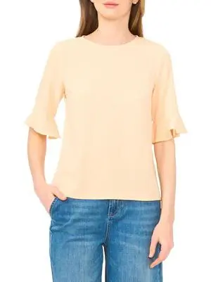 CECE DUPRAZ Ruffle Cuff Blouse - Apricot
