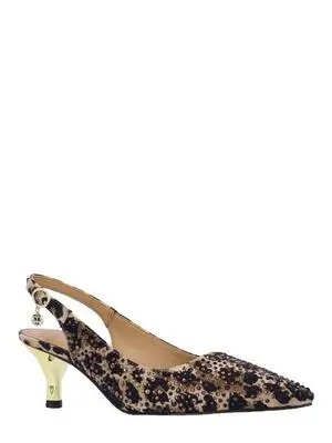 J. Reneé Ferryanne Slingback Pumps - Brown/ Black
