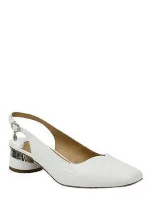 J. Reneé Taveta Slingback Pumps - White