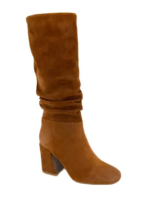 Gentle Souls GENTLE SOULS BY KENNETH COLE Iman Slouch Boots Luggage Suede