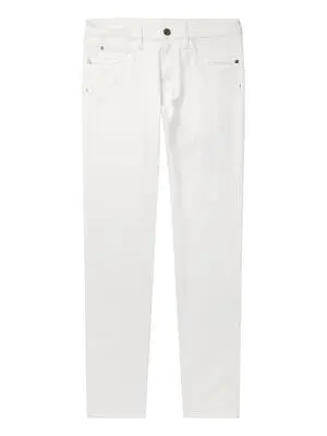 Loro Piana New York Slim-fit Straight-leg Jeans - White