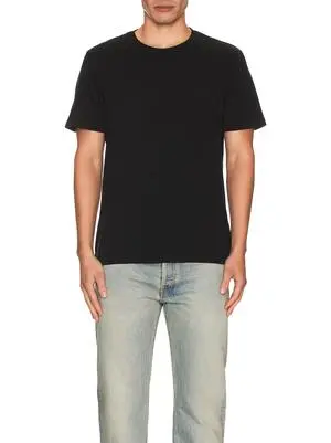 FRAME Frame Duo Fold Tee In Black Noir