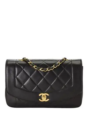 CHANEL Chanel Quilted Lambskin Diana Flap Bag