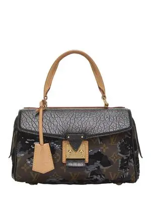 LOUIS VUITTON Louis Vuitton Monogram Fleur De Jais Carrousel Bag