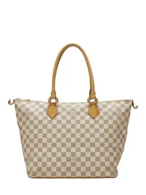 LOUIS VUITTON Damier Azur Saleya MM Tote