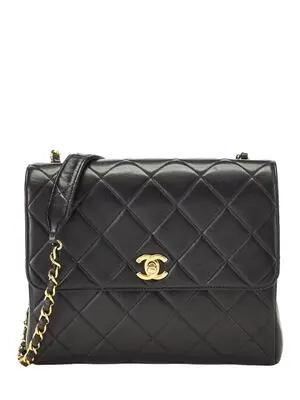CHANEL Quilted Lambskin Square Shoulder Bag