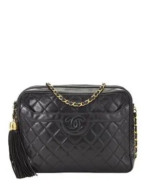 CHANEL Quilted Lambskin Pocket Camera Bag Large