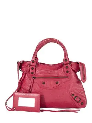 Balenciaga Agneau Classic Town Bag - Pink