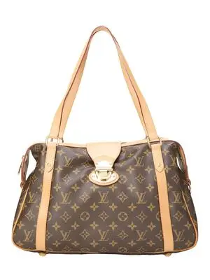 LOUIS VUITTON Monogram Stresa Shoulder Bag - Brown