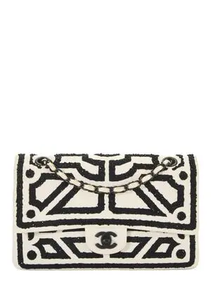 Chanel Lambskin Crystal Embroidered Garden Of Versailles Classic Double Flap Medium - Multi
