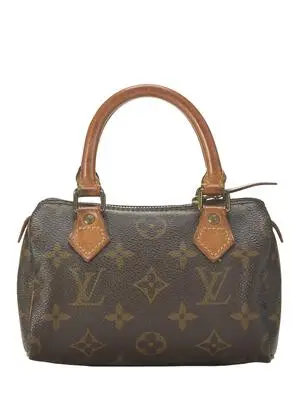 LOUIS VUITTON Monogram Canvas Hl Speedy Mini Handbag - Brown