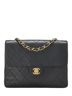 Chanel Quilted Lambskin Half Flap - Navy