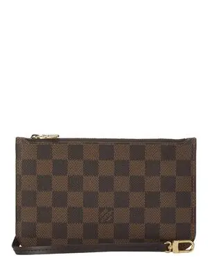 LOUIS VUITTON Damier Ebene Pouch - Brown