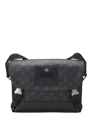 LOUIS VUITTON Monogram Eclipse Voyager Messenger - Black