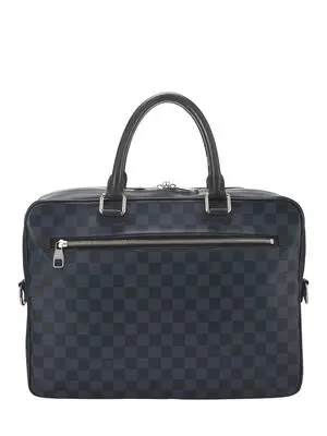 LOUIS VUITTON Damier Cobalt Porte Documents Business - Navy