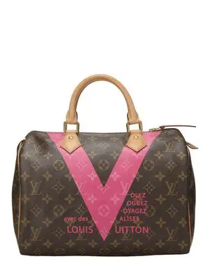 LOUIS VUITTON Louis Vuitton Monogram V Speedy 30 Pink