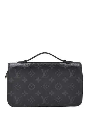 LOUIS VUITTON Monogram Eclipse Zippy Xl Wallet - Black
