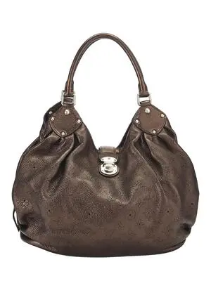 LOUIS VUITTON Monogram Mahina Large Tote - Brown