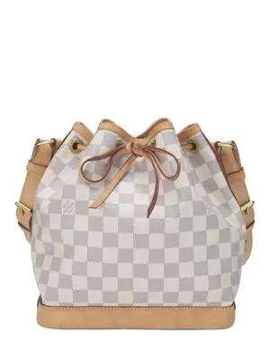 LOUIS VUITTON Damier Azur Noé Bucket Bag - White