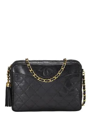 CHANEL Quilted Lizard Pocket Camera Bag