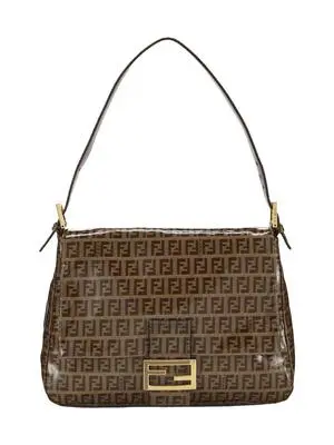 Fendi Zucchino Vinyl Mama Shoulder Bag - Brown