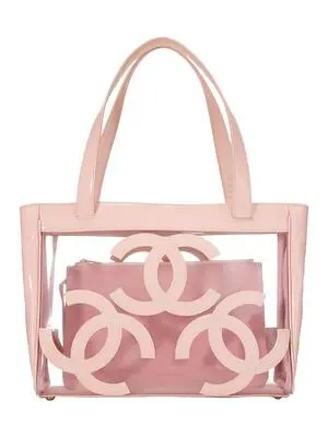 Chanel Cc' Vintage Tote Bag - Pink