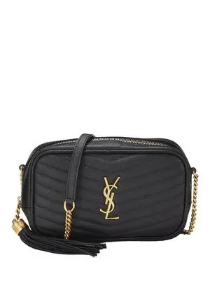 Saint Laurent Grainy Lou Camera Bag - Black