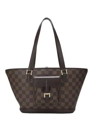 LOUIS VUITTON Damier Ebene Manosque - Brown