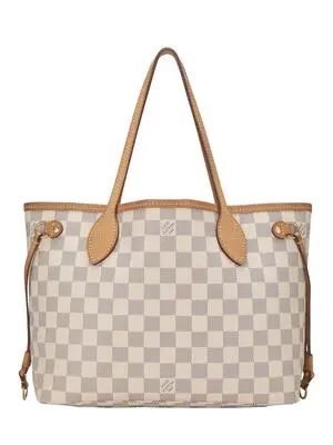 LOUIS VUITTON Damier Azur Nm Tote - White