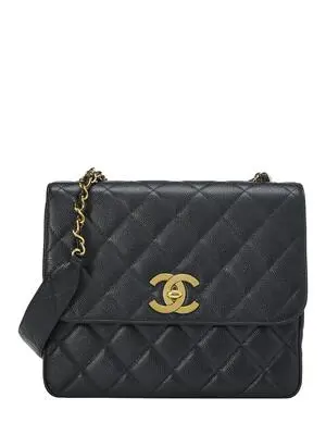 CHANEL Chanel Caviar Square Flap Bag