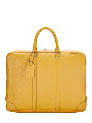 LOUIS VUITTON Damier Infini Porte-documents Voyage Briefcase - Yellow