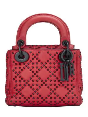 Dior Studded Leather Lady - Red