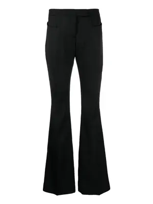 TOM FORD High-waisted Flared Trousers - Black