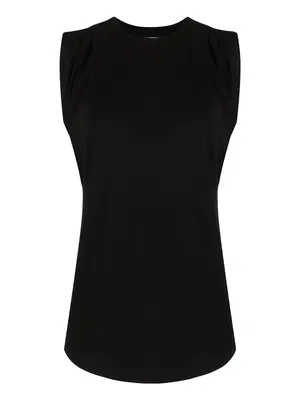 Michael Kors Pleated Tank Top - Black